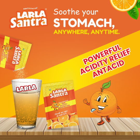 Larla Santra Instant Relief Sachets | Quick Relief from Gas, Acidity ...