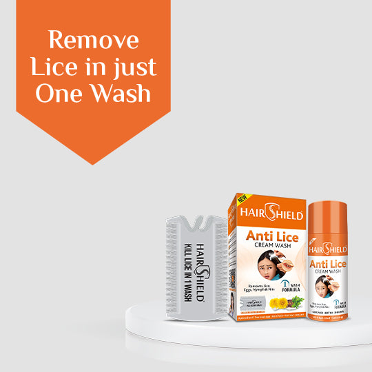 Hairshield Anti Lice Cream Wash | Effective Lice Treatment for Kids and ...