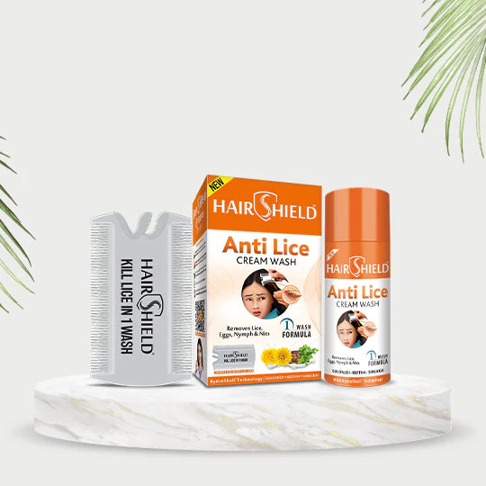 Hairshield Anti Lice Cream Wash | Effective Lice Treatment for Kids and ...