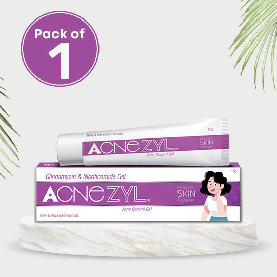 Acnezyl Acne Control 15g Gel with Nicotinamide & Clindamycin(Pack Of 1 ...