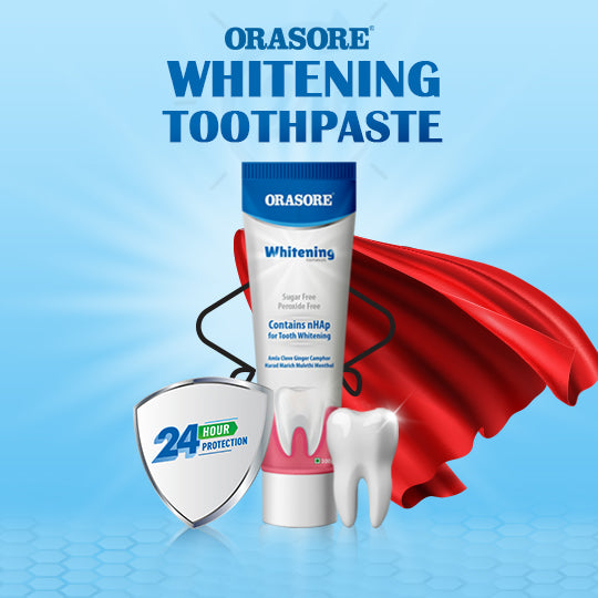 Orasore Whitening Toothpaste | For Tooth Whitening | Free Bamboo Brush ...