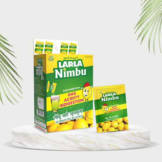 Larla Nimbu Sachets | Instant Relief from Acidity, Heartburn, Acid Ref ...