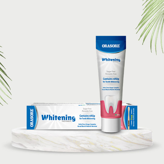 Orasore Whitening Toothpaste | For Tooth Whitening | Free Bamboo Brush ...